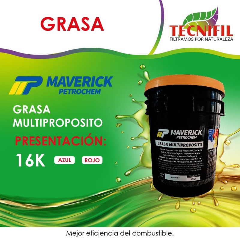 GRASA MAVERICK MULTIPROPÓSITO 16K – Filtros ·Vehículos ·Agro ·Industria ...